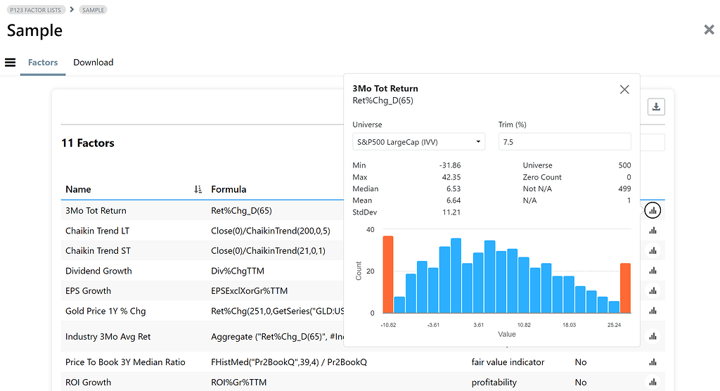 NEW 'Factor List' tool for downloading data for AI/ML - Page 2 - Latest ...